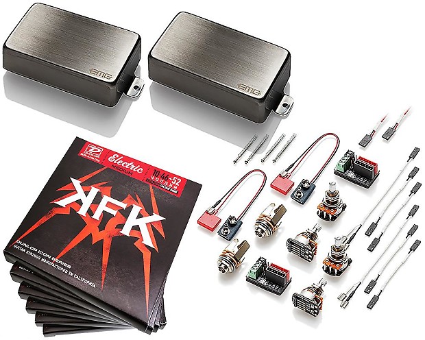 EMG-85 and 81 Active Humbucker Set, Brushed Chrome, 6 Sets | Reverb UK