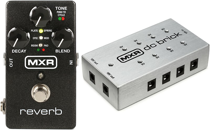 MXR M300 Digital Reverb Pedal Bundle with MXR DC Brick Power | Reverb