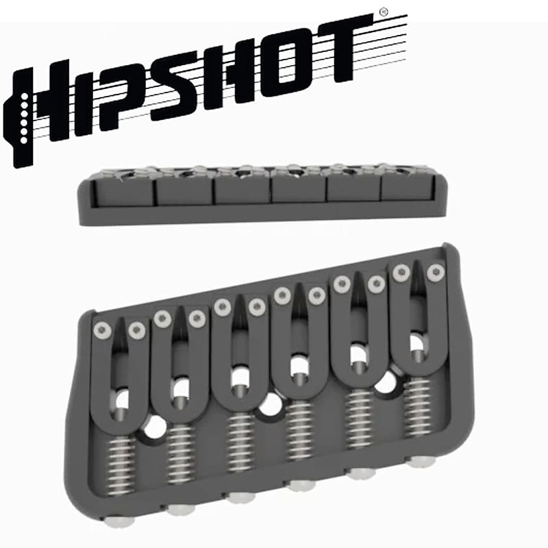 USA Hipshot 6 String Multi-Scale Fixed Guitar Bridge 11° | Reverb UK