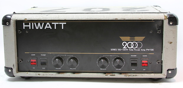 Hiwatt 2000 PW-100 Tube Power Amp | Reverb