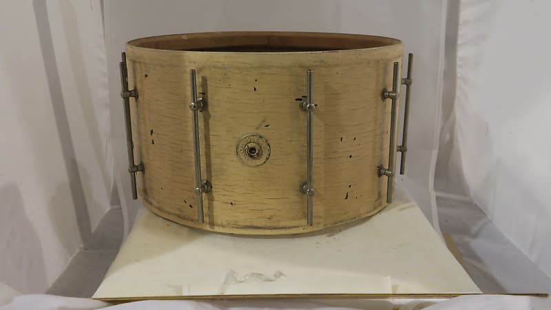 Duplex 8x15 tube lug wood drum shell 1920s | Reverb