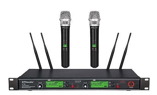 GTD Audio 2x800 Channel UHF Professional Handheld Diversity | Reverb