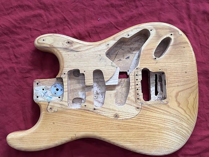 1975 Fender Stratocaster guitar body natural 1974 1976 | Reverb