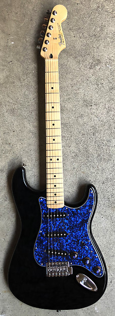2001 Fender Stratocaster Black MIM Made in Mexico Maple Neck | Reverb