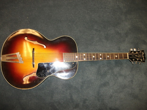 Multivox Premier 1940's Archtop Guitar Tobacco Sunburst | Reverb