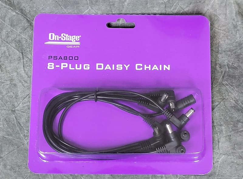 On Stage PSA800 Daisy Chain 8 Pedal Power Cord, NEW! | Reverb