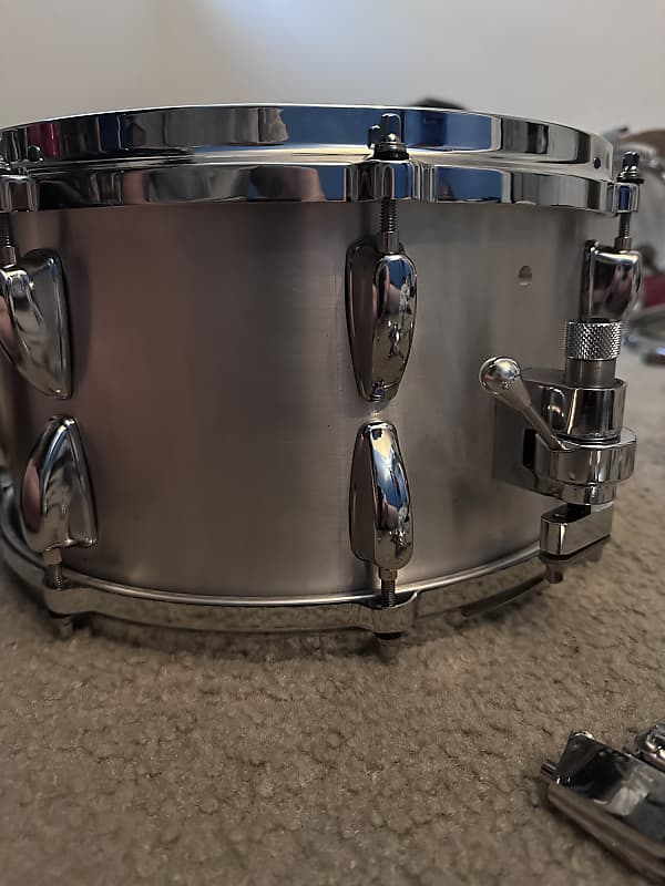 Custom American cast aluminum snare 13x7 Custom 2023 - Raw | Reverb