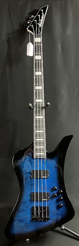 Jackson JS3Q Kelly Bird Bass 4-String Bass Guitar Transparent | Reverb