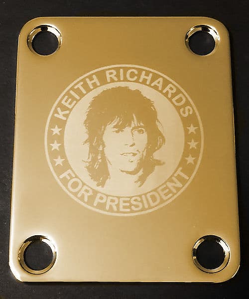 GUITAR NECK PLATE Custom Engraved Etched - Fits Fender - | Reverb