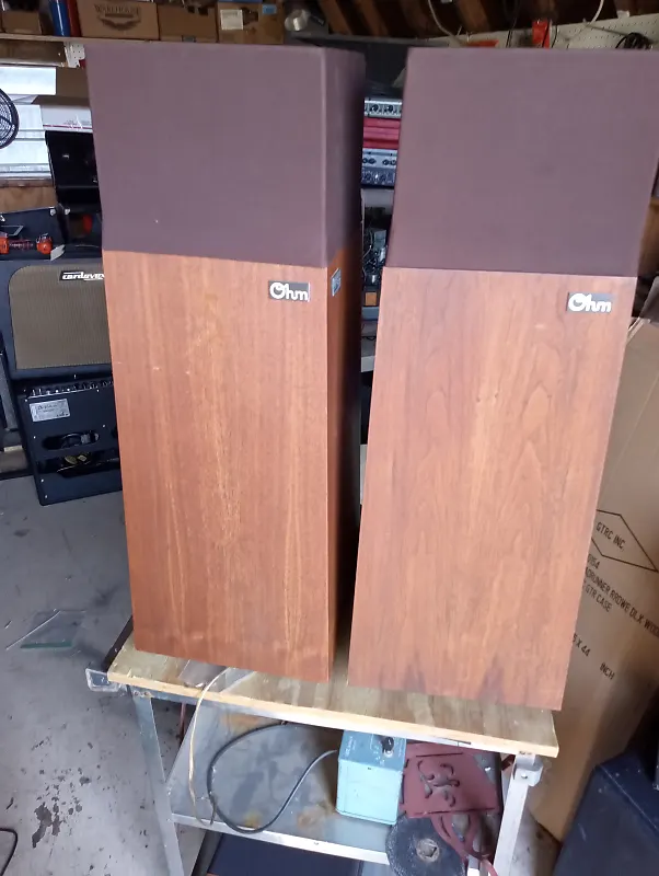 Ohm Walsh 2 Vintage Speakers All Original 'SEE VIDEO' | Reverb
