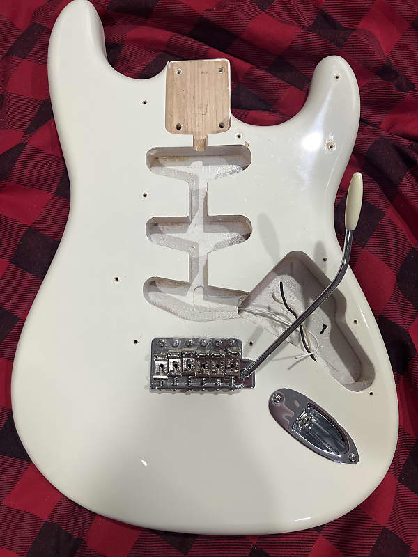 Custom Stratocaster Body with Fender Bridge and Jack - | Reverb
