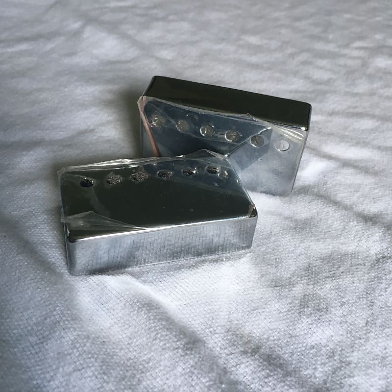 Chrome Pickup Covers - HBs Telecaster Deluxe - Mint! | Reverb