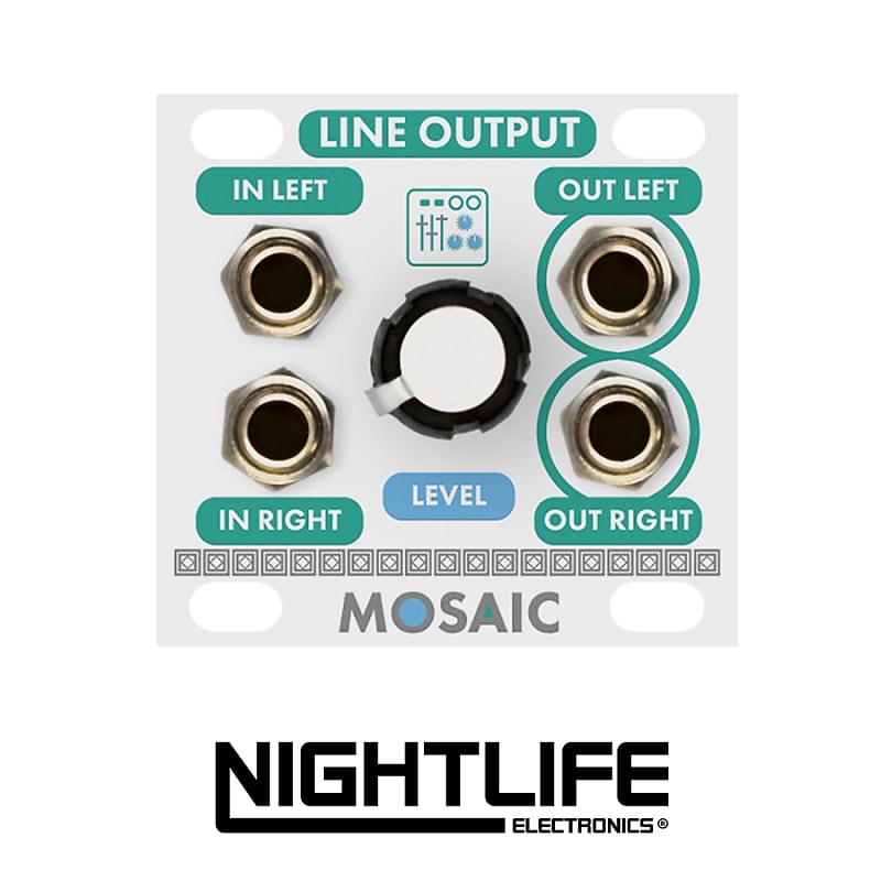 Mosaic Line Output 1U - Black | Reverb