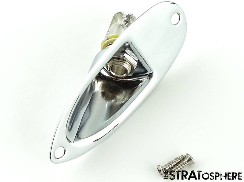 Fender H.E.R. Stratocaster Strat OUTPUT JACK, + Plate Guitar | Reverb