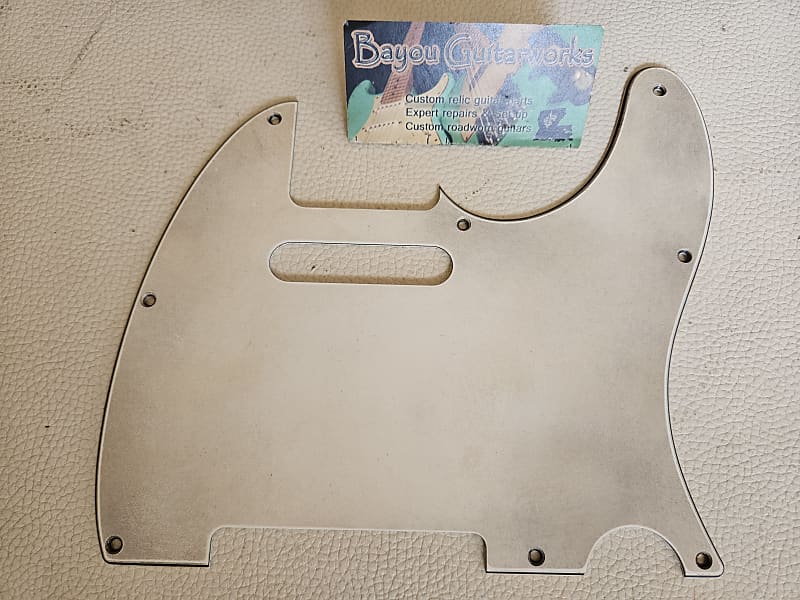 Fender Telecaster Parchment Pickguard 3ply Aged Relic | Reverb