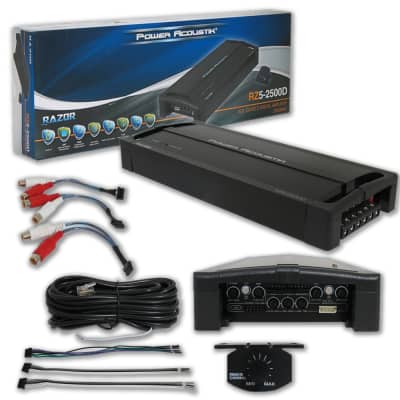 Power Acoustik RZ5-2500D RAZOR Series 5 Channel Amplifier + 8 | Reverb