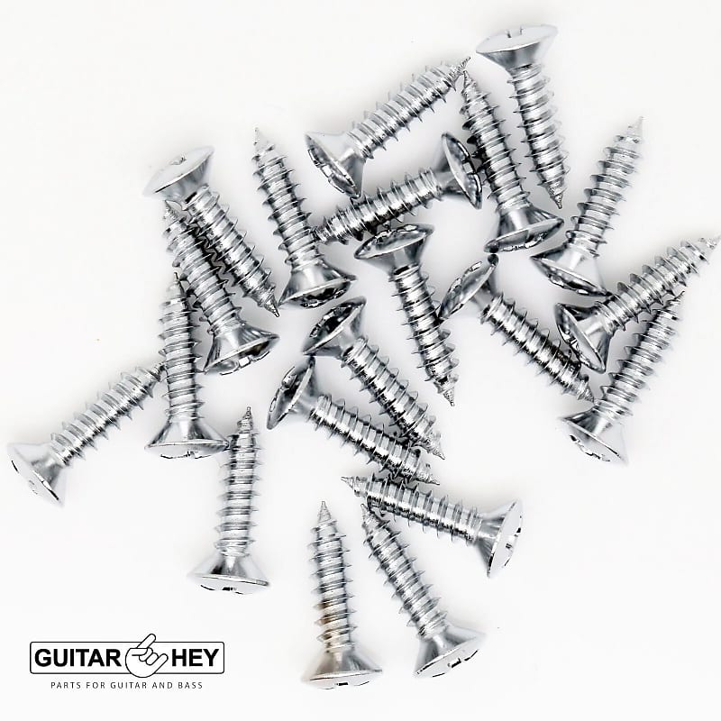(20) Pickguard Plate/Cover Screws for Fender Phillips Head, | Reverb