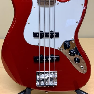 Squier Contemporary Jazz Bass, Dark Metallic Red | Reverb