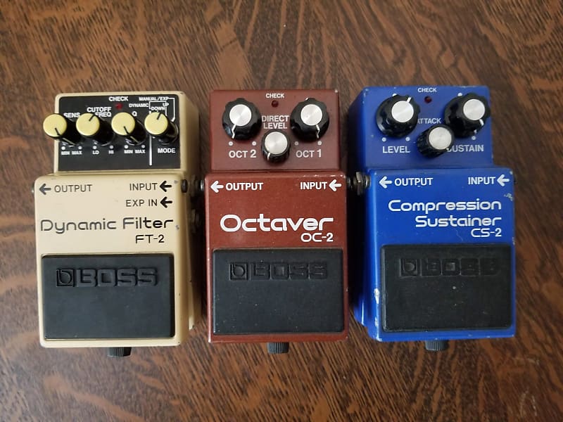 Boss CS-2 Compression Sustainer, OC-2 Octaver, FT-2 Dynamic | Reverb