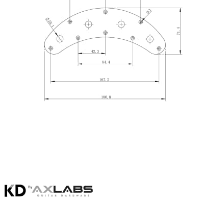 KD By AxLabs Steel "Boomerang" Stingray Style Control Plate - | Reverb