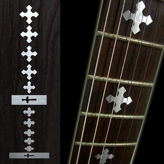 JOCKOMO Inlay Stickers, Fret Mark-Cross(Abalone & Mother of | Reverb