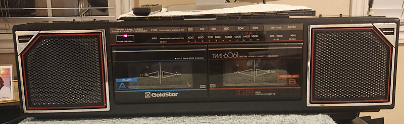 Gold Star AM / FM Radio BOOMBOX GoldStar tws-6061 Stereo | Reverb