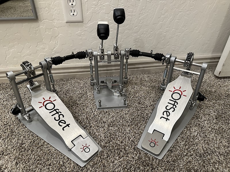 Offset Eclipse Double Bass Pedal 2020s - Silver | Reverb