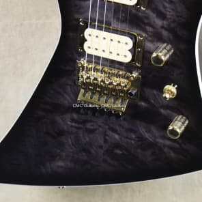 Jackson USA Custom Shop KE2 Kelly Flat Top Trans Black NAMM | Reverb
