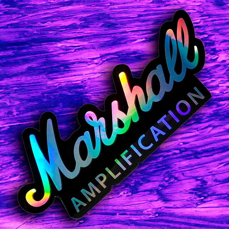 MARSHALL AMPLIFICATION "HOLOGRAPHIC" STICKER INSANELY RARE | Reverb