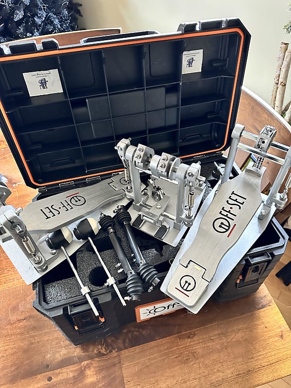 Offset Eclipse Double Bass Drum Pedal OffsetPdl 2020 - Chrome | Reverb