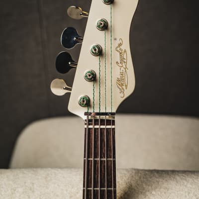 Alleva Coppolo LG5 Standard-Inca Silver w/Black Pickguard & | Reverb