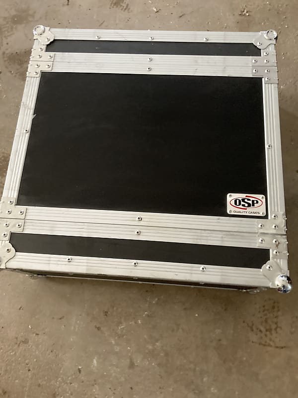 DSP 4U Rack Case 1990s - Black and Chrome | Reverb