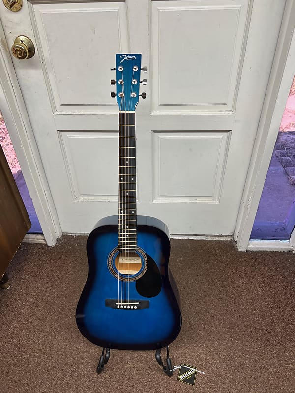 Johnson 3/4 Acoustic Guitar Blue Sunburst JG-610-BL 3/4 Local | Reverb