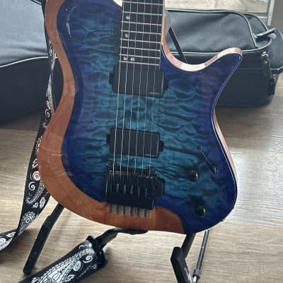 Kiesel Zeus Custom Built Rainbow Sparkle Headless Electric | Reverb