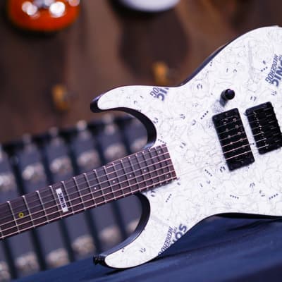 ESP Sonic the hedgehog guitar III - Classic Sonic Collage Art | Reverb