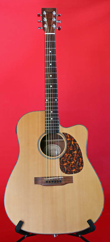 Bestler D-215CEG Cutaway Acoustic Electric Guitar With Case | Reverb