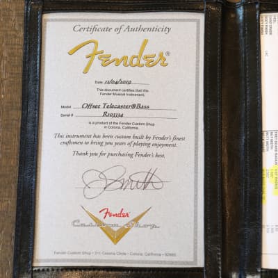 Unplayed! 2019 Fender Custom Shop Jason Smith Masterbuilt | Reverb UK