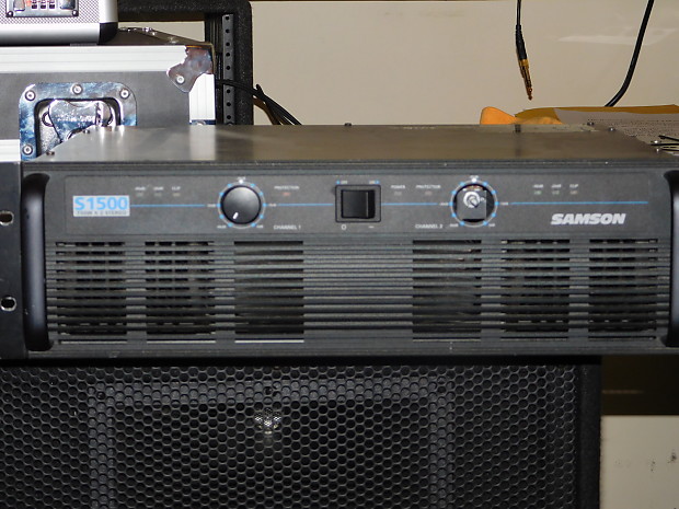 Samson S1500 power amp black only ch1 works Sold as is | Reverb