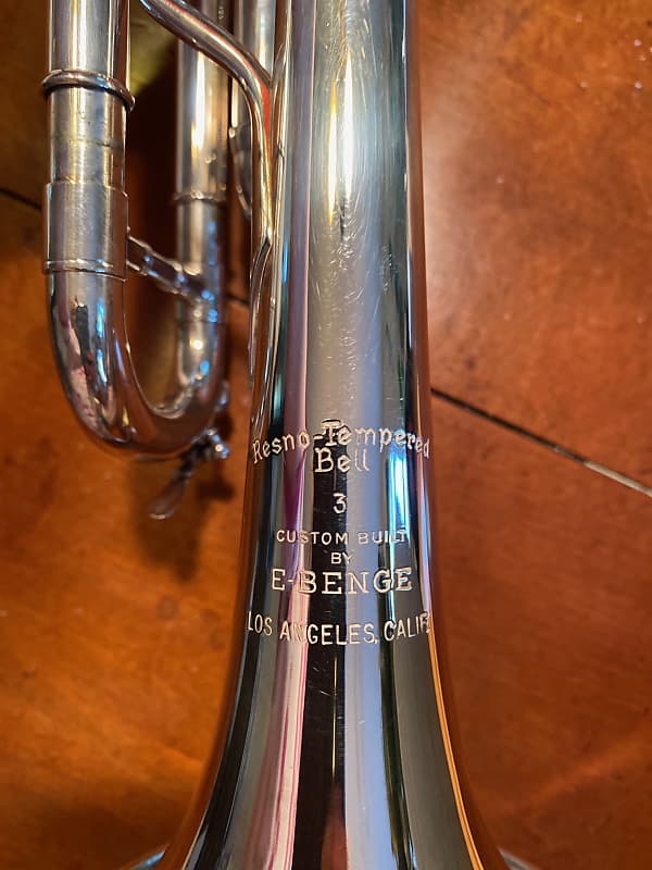 E-Benge Los Angeles 3X MLP Bb Trumpet - Silver | Reverb