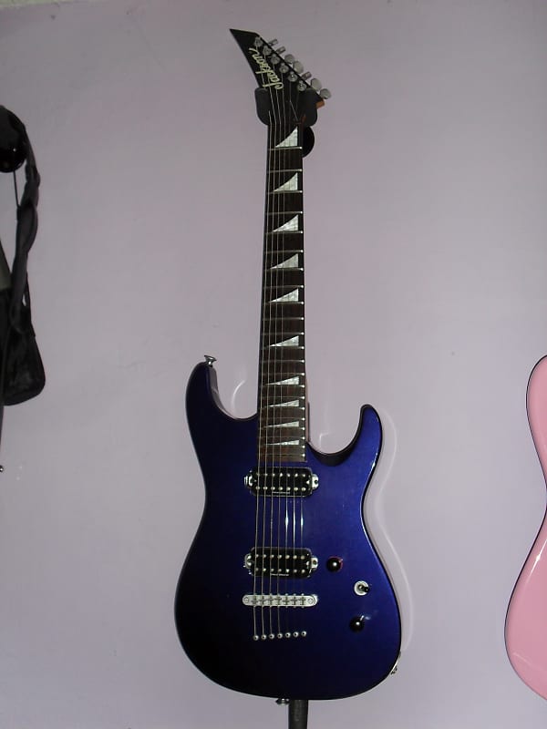 Jackson Dinky Reverse 7 (DR7) 2001 - Deep Candy Blue MIJ | Reverb