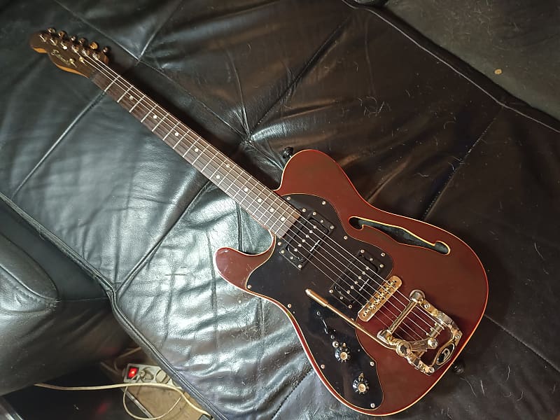 No Name Thinline left handed Mid 90' - Brown Nitro | Reverb España