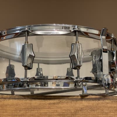 90's Fibes Crystalite SFT 5.5x14 Clear Acrylic Snare Drum | Reverb