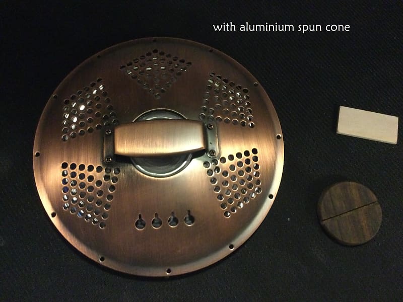 Antique Copper resonator kits - cone,cover,biscuit,saddle | Reverb UK