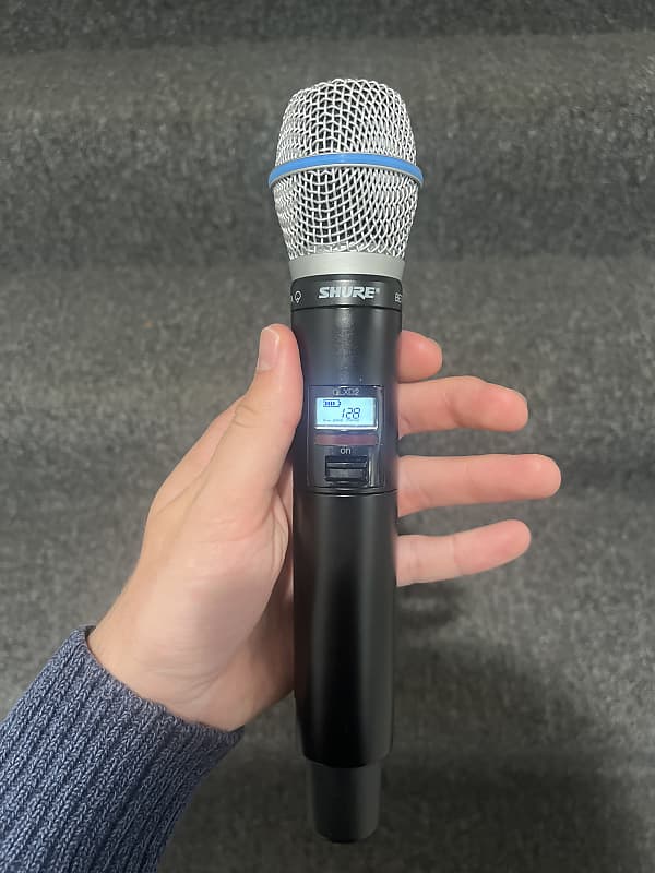 Shure QLXD2/Beta87A Handheld Wireless Microphone Transmitter | Reverb