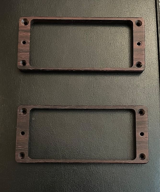 🌹🪵7String Custom Rosewood Humbucker Pickup Rings | Reverb
