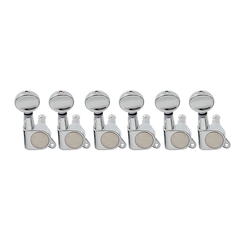 6 Inline Sealed Guitar Tuners Tuning Pegs Keys Machine Heads | Reverb