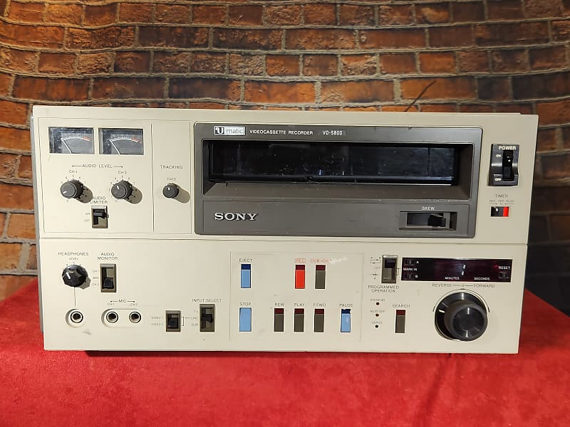 Vintage Sony VO-5800 Videocassette Recorder | Reverb