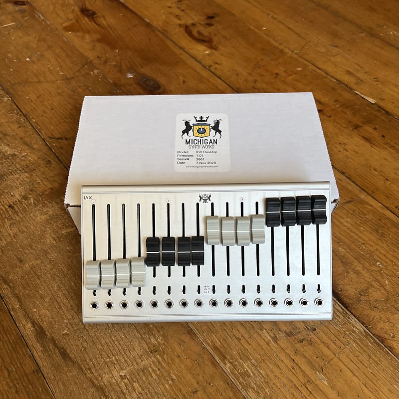 XVI Desktop USB Faderbank - Michigan Synth Works - MIDI, CV, | Reverb