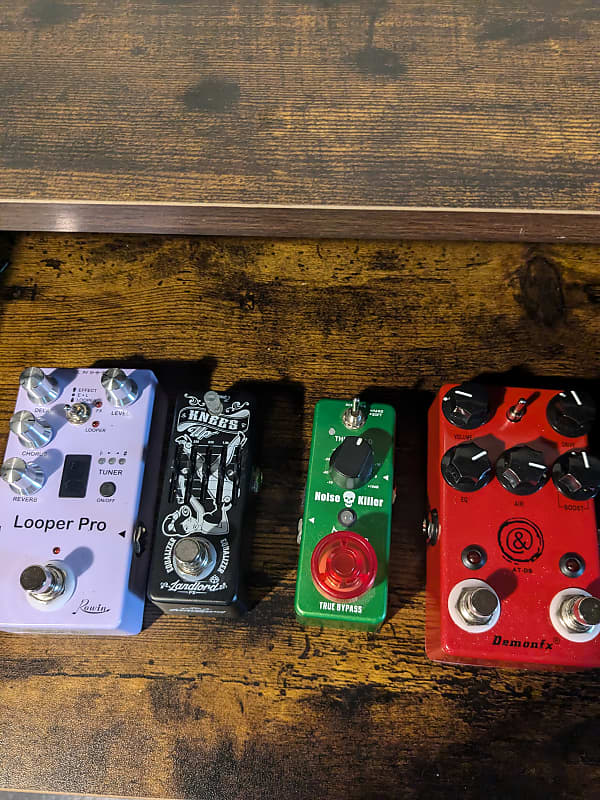 Effects pedal lot- boost, looper overdrive, noise gate, EQ | Reverb