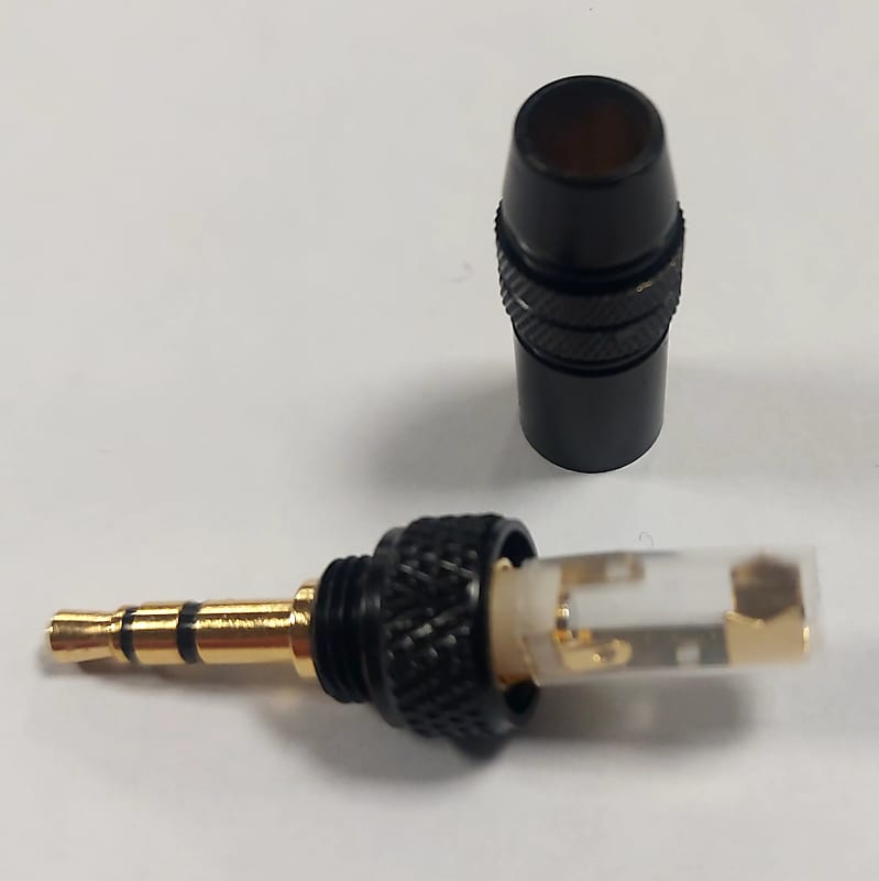 3.5mm Threaded Stereo Jack Plug Gold Stereo Connector Used | Reverb UK
